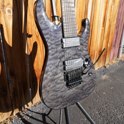 ESP LTD SIGNATURE SERIES BUZ-7 - See Thru Black 7-String | Reverb