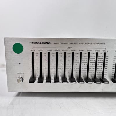 Vintage Realistic 31-2000A Stereo Frequency Equalizer EQ | Reverb