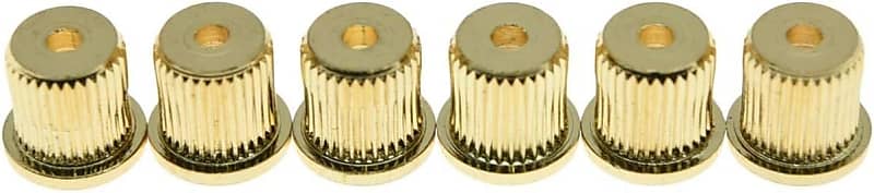 6x Gold Guitar String Through Body Ferrule 5/16" String | Reverb
