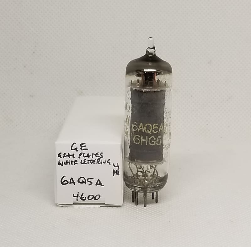 GE Gray Plate 6AQ5A NOS 6AQ5 EL90 6005 6095 | Reverb