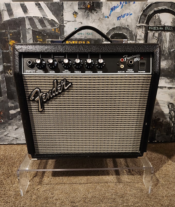 Fender Fender Frontman 15G 15W Guitar Combo Amp 90s - Black | Reverb