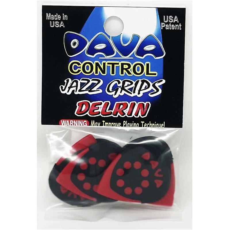 Dava Grip Tip Guitar Picks - Delrin Jazz Grips | Reverb
