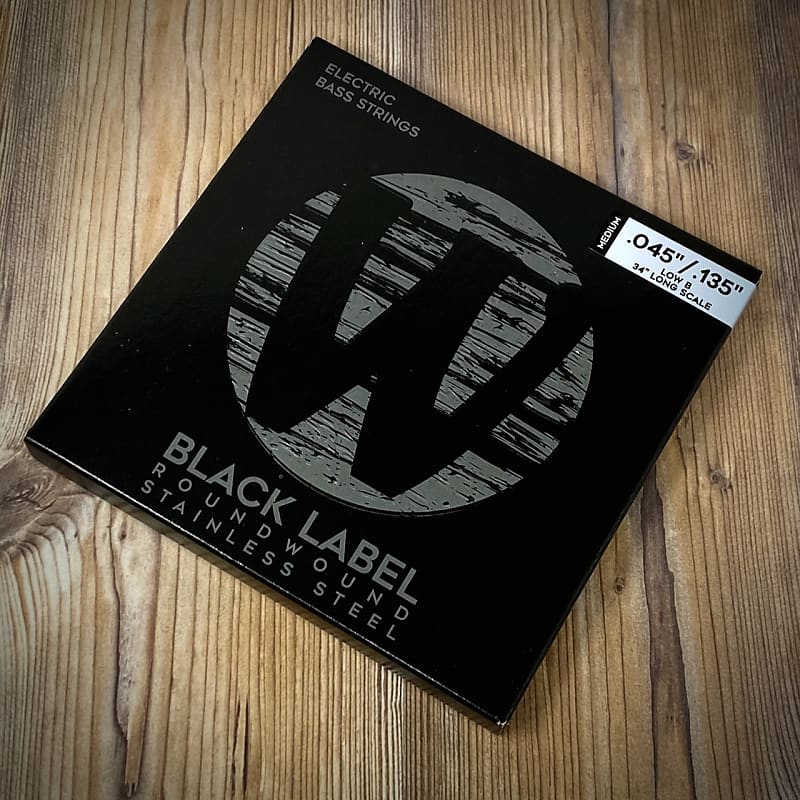 Warwick Black Label Stainless Steel Bass Strings 5-String Set | Reverb