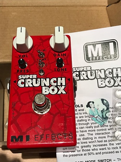 MI Audio Super Crunch Box Distortion Overdrive like new! | Reverb