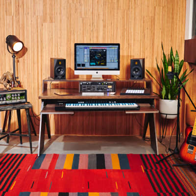 Output Output Platform Studio Desk Kodiak Brown + Keyboard | Reverb