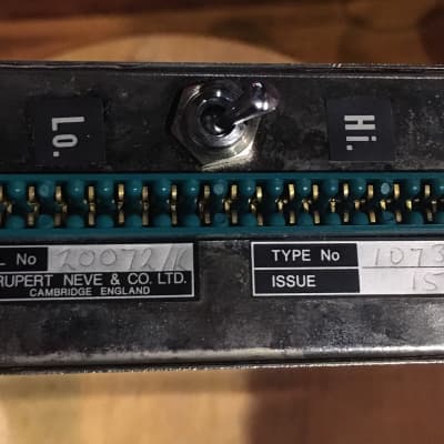 Vintage Neve 1073 8-Channel Mic Preamp EQ Racked with output | Reverb