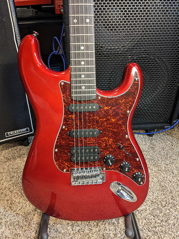 Custom Strat: Harley Benton HSS pickups +BONUS fretwork - | Reverb