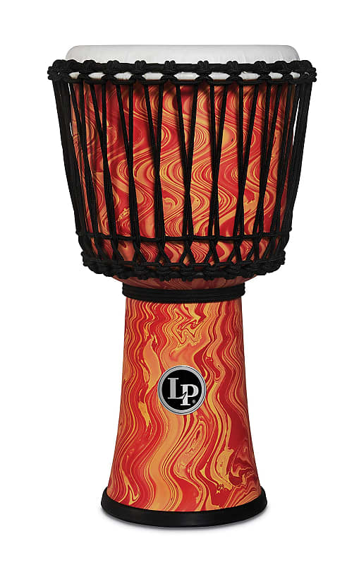 Latin Percussion 10-inch Rope Tuned Circle Djembe with | Reverb