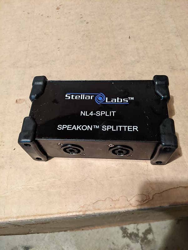 Two (2) Stellar Labs NL4-Split Speakon Splitters | Reverb