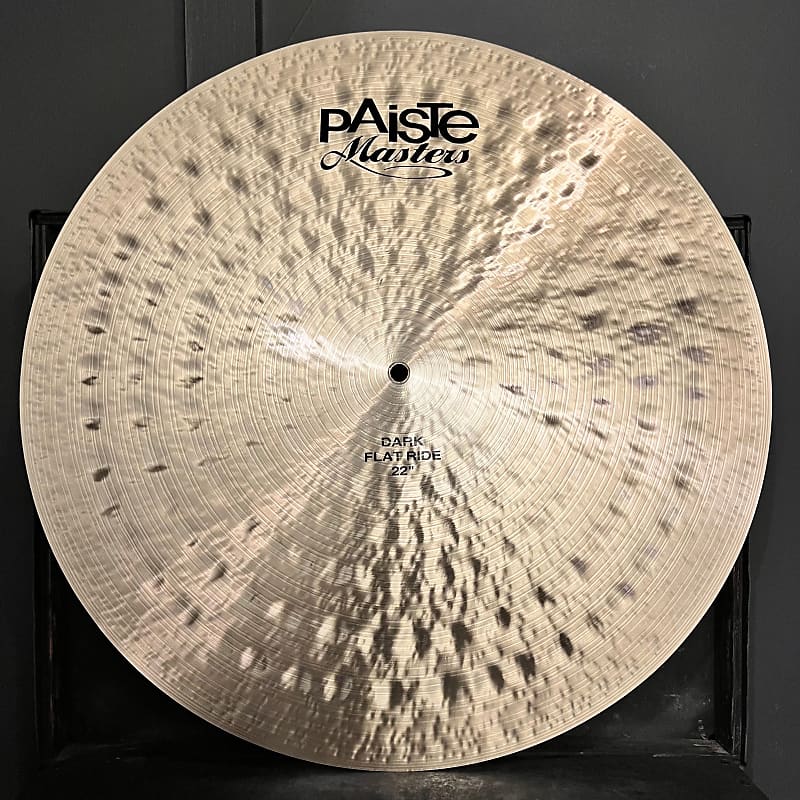 NEW Paiste 22" Masters Dark Flat Ride Cymbal - 2736g | Reverb