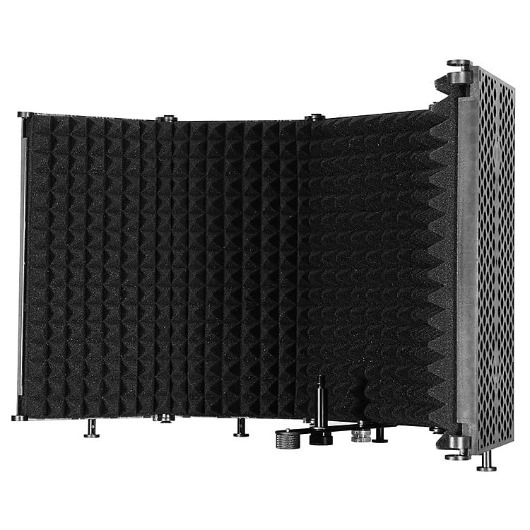 Microphone Isolation Shield 5 Metal Panel Foldable Condenser | Reverb