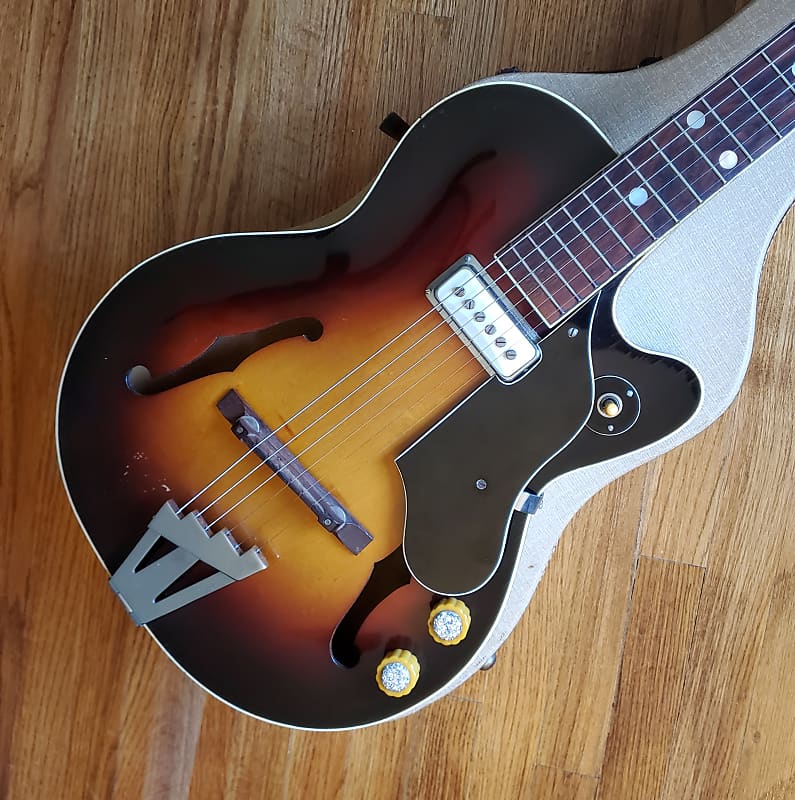1950s Multivox Premier Bantam E703 Archtop Hollowbody w/OHSC | Reverb