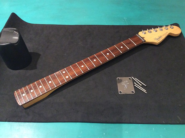 Fender Neck w/ LSR roller nut & tuners Stratocaster 1993 | Reverb