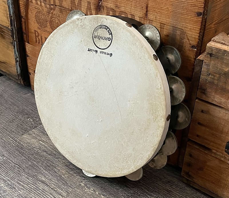 Grover T2 10" German Silver Tambourine - Double Row | Reverb