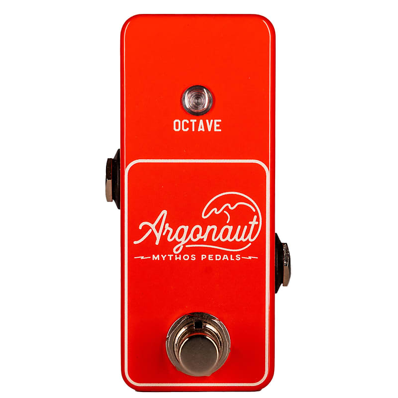 Mythos Argonaut Octave Effect Pedal, Red with Cream Ink, | Reverb