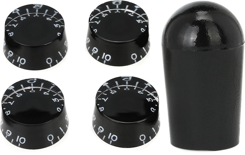Gibson Accessories Speed Knobs 4-pack - Black Bundle with | Reverb