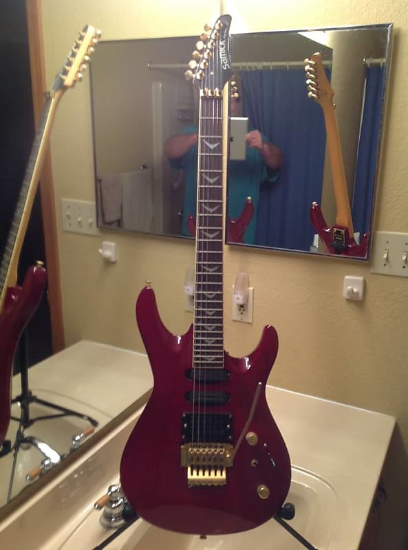 Samick KR 660 Artist Series 90's Red Wine with Gold Hardware | Reverb