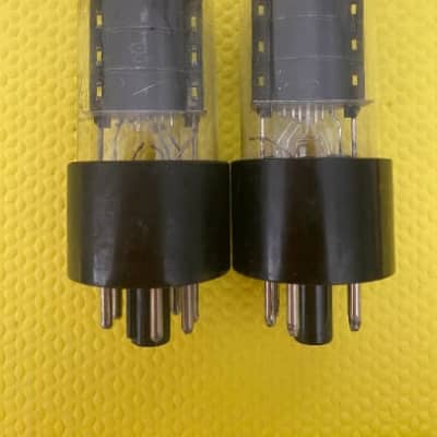 Matched Pair RCA 6K6 6K6GT Vacuum Tubes Valves Black Plate | Reverb