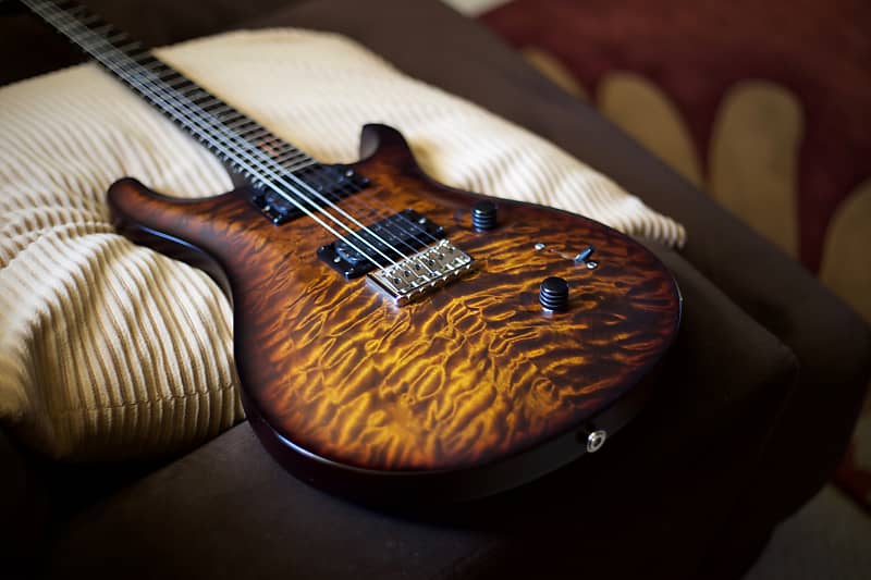 PRS Mark Holcomb Signature USA Custom 24 Black Gold Burst | Reverb