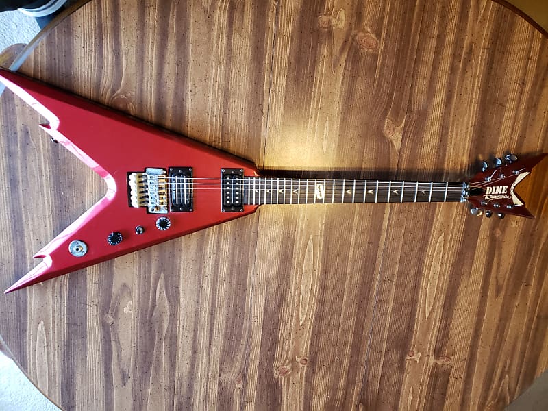 Dean Dime razorback V red | Reverb