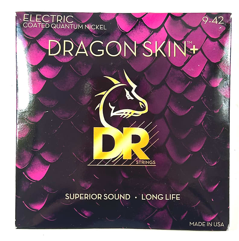 DR Guitar Strings Electric Dragon Skin+ Plus Quantum Nickel | Reverb