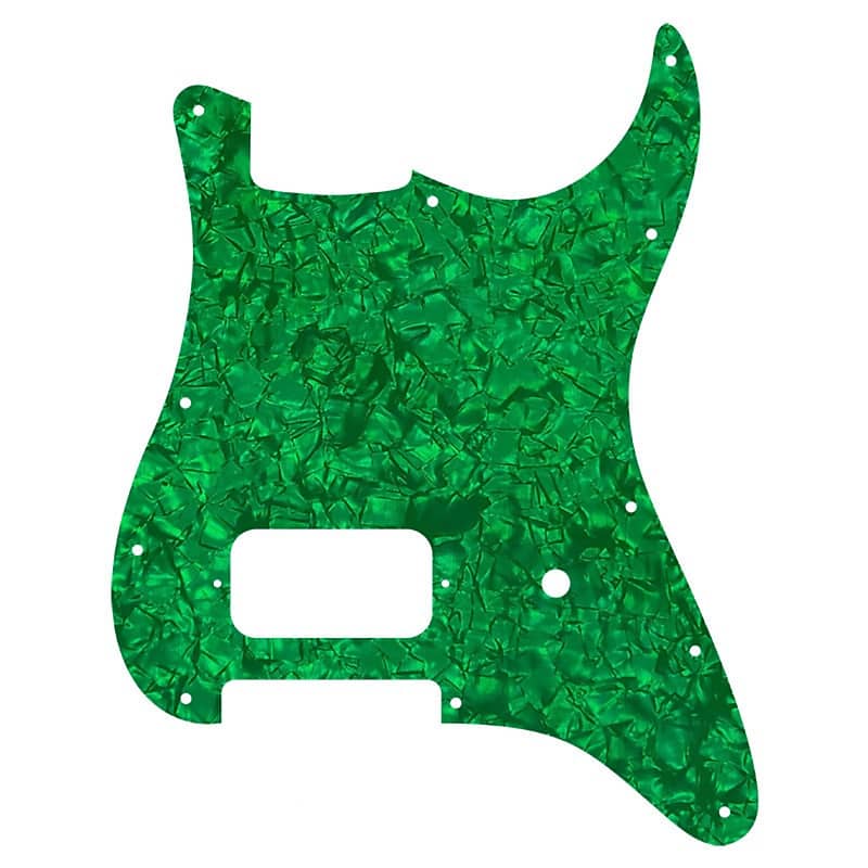 11-Hole Single Humbucker Strat Pickguard - 4-Ply Leopard | Reverb