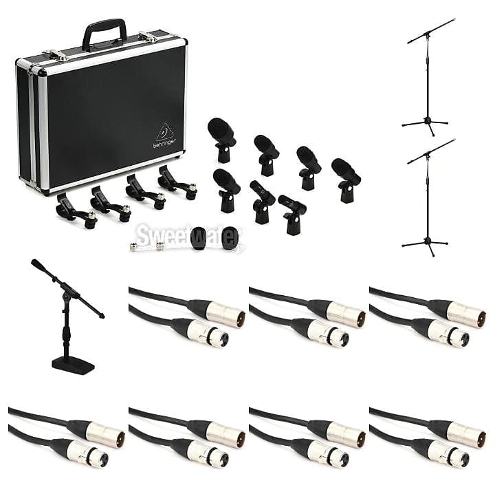 Behringer BC1200 7-piece Drum Microphone Bundle with Stands | Reverb