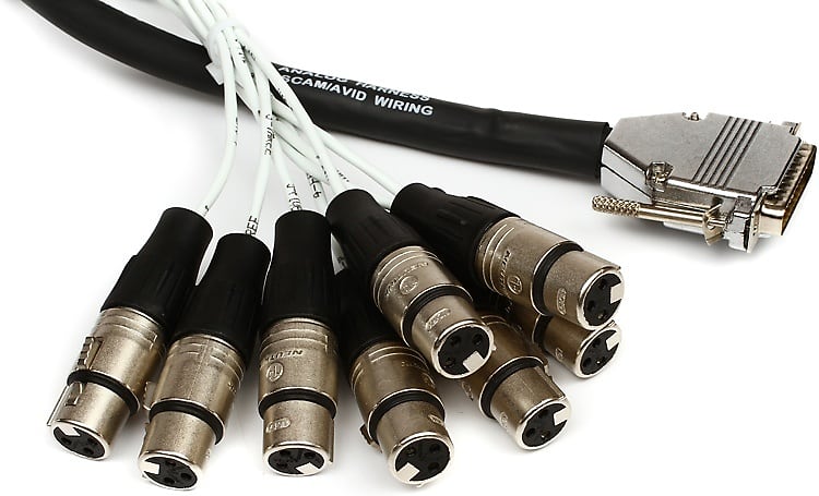 Pro Co DA88XF-10 8-channel DB25 to XLR Female Snake - 10 foot | Reverb