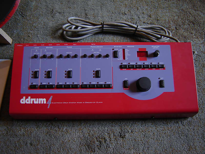 Ddrum4 Drum Module Red/Gray with HiHat and Complete Drum | Reverb