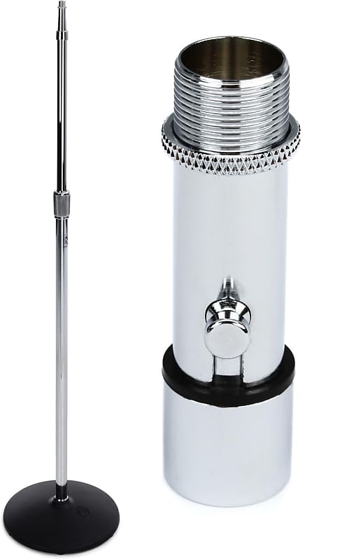 AtlasIED MS20 Heavy Duty Round Base Mic Stand - Chrome Bundle | Reverb