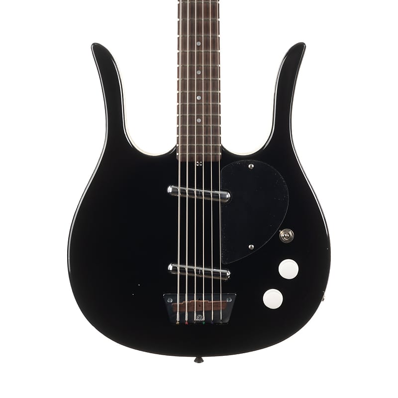 Used Jerry Jones Long Horn Bass 6-String Baritone Black 1998 | Reverb