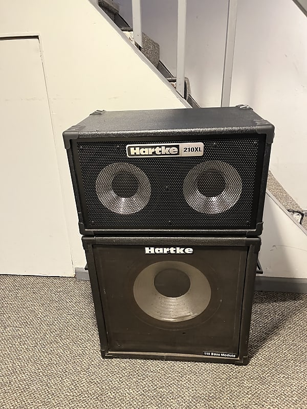 Hartke 1x15 and 2x10 bass cabinets 1986 and 2020 | Reverb