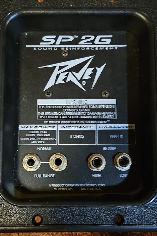 Peavey SP2G Crossovers | Reverb