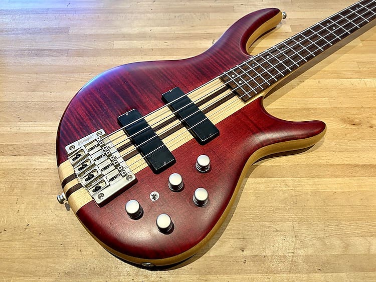Cort Artisan Bass OPBC 2011 - Open Pore Black Cherry | Reverb