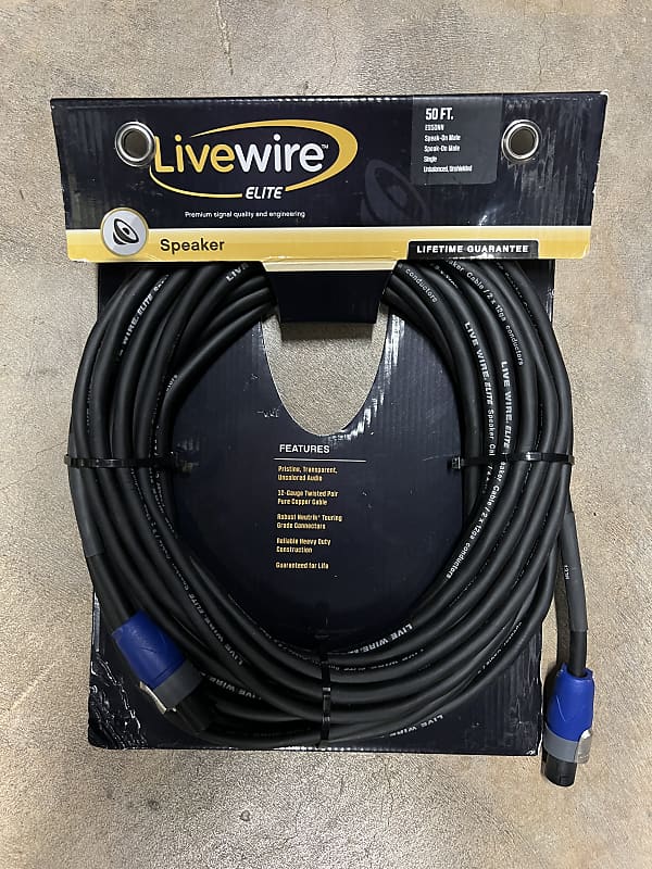 Livewire Elite Speak-On Speaker Cable 50 ft | Reverb