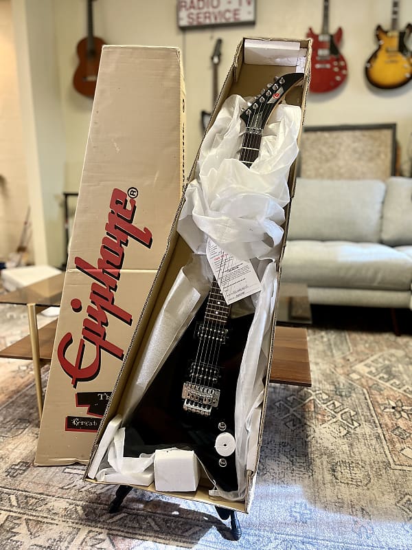 Rare Epiphone Poly Mod Moderne 2000’s Black Floyd Rose | Reverb