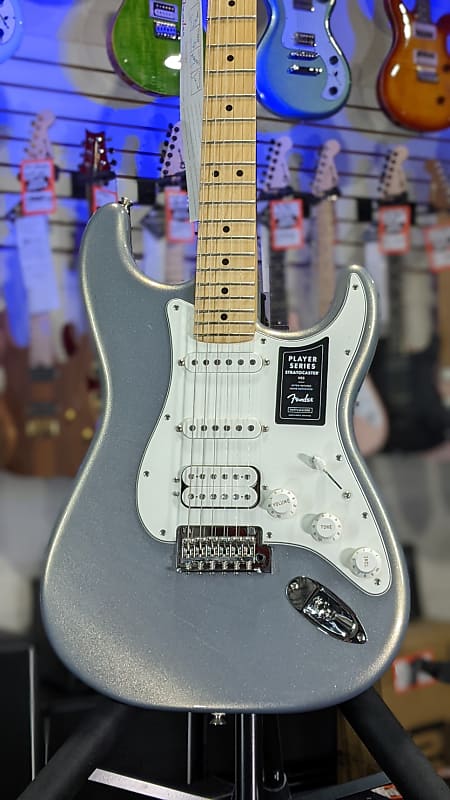 Fender Player Stratocaster HSS - Silver with Maple | Reverb