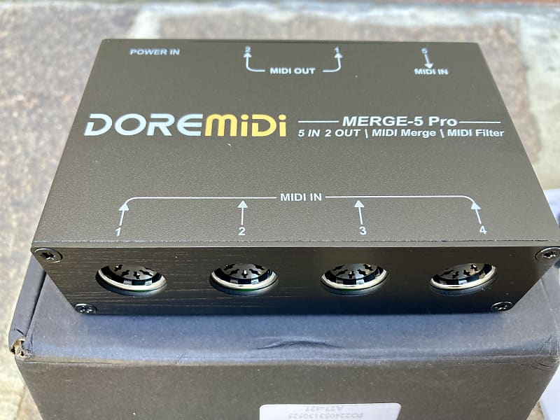 DOREMiDi MERGE-5 Midi Interface Box 5 ins, 2 outs / Brand New | Reverb