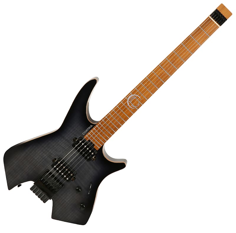 Corona Gravity NT Black Burst Headless Electric Guitar Jescar | Reverb