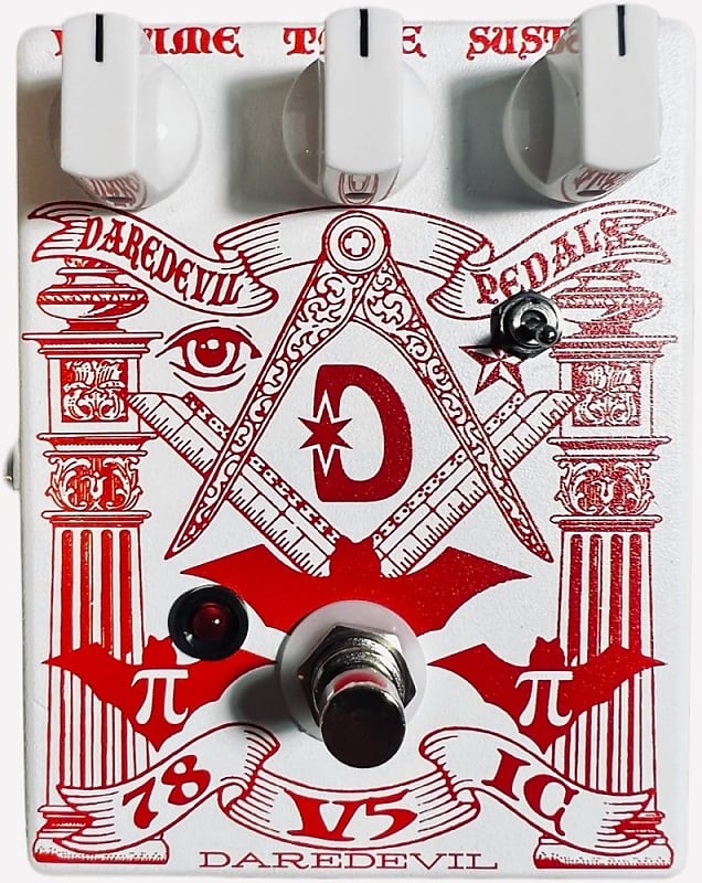 Daredevil ‘78 Op-Amp IC Fuzz V5 2022 White texture/Red NEW - | Reverb