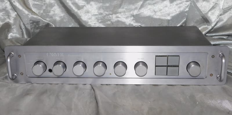Carver C-2 vintage stereo preamplifier with phono stage mm mc | Reverb