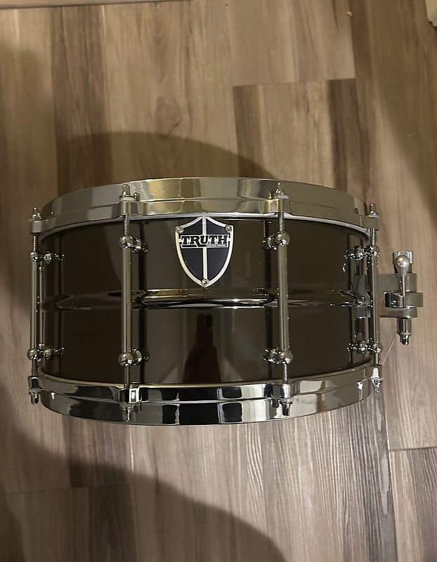 Truth Custom Drums Black Nickel Over Brass 6.5”x14” snare | Reverb