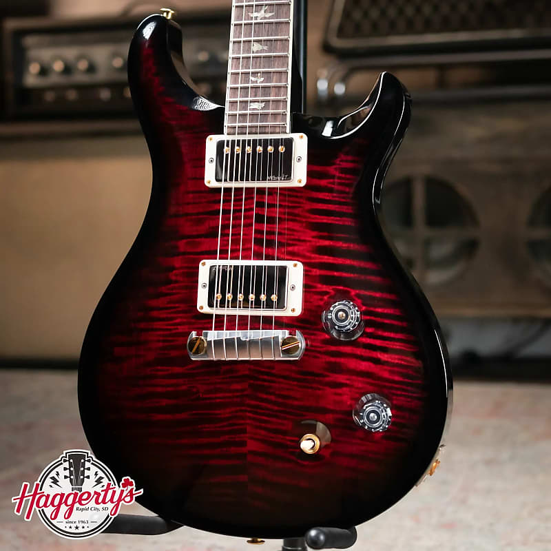 PRS McCarty Flame Maple 10-Top - Fire Red Wrap Smokeburst | Reverb