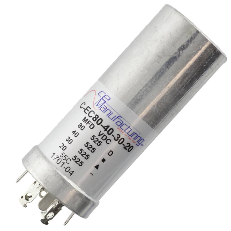 CE Manufacturing Multisection Can Capacitor, 80/40/30/20uf @ | Reverb