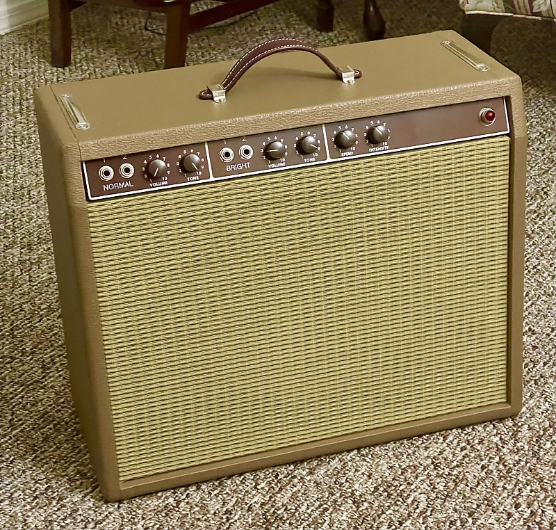Handwired ’63 Brownface Deluxe Amp Fender Clone by MojoTone | Reverb