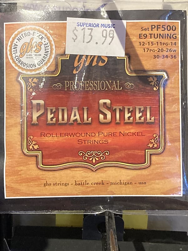 GHS Pedal Steel Strings E9 Tuning 2023 - Fresh strings | Reverb