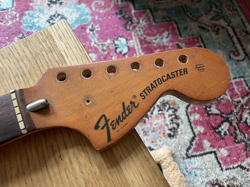 FEB 1972 Fender Stratocaster Neck Rosewood CBS 1x String Tree | Reverb