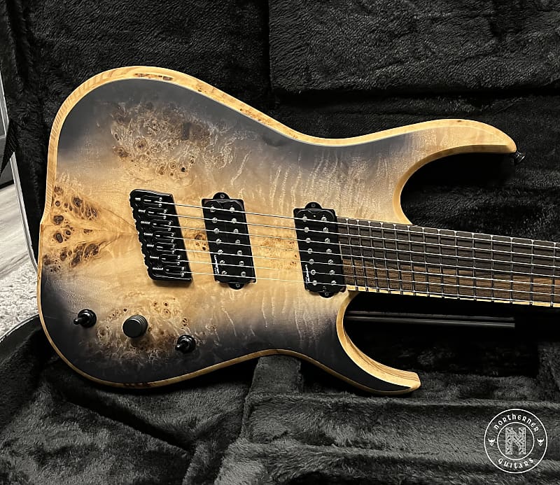 Skervesen Raptor 7FF 2022 Poplar Burl Charcoal Fade | Reverb Australia