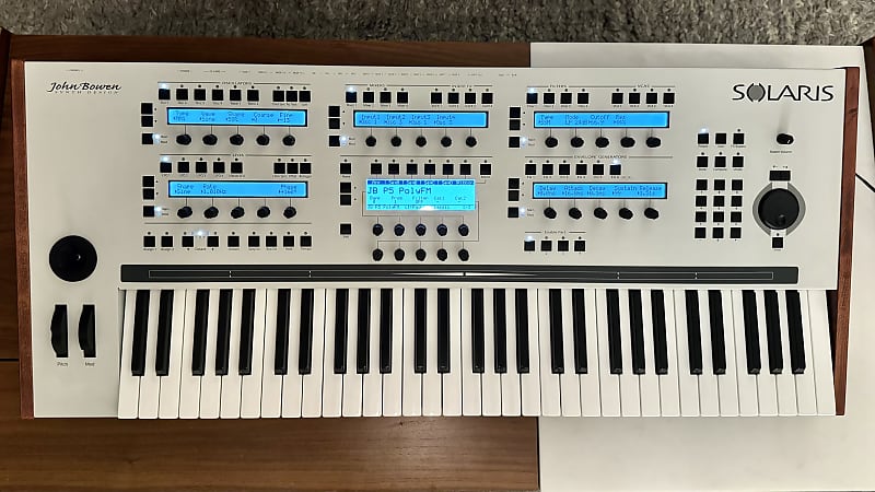 John Bowen Synth Design SOLARIS 2019 - White/Wood | Reverb