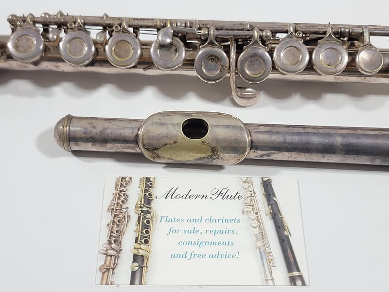 Rare Armstrong Eb Flute Boehm System Silver Plated Offset G & | Reverb